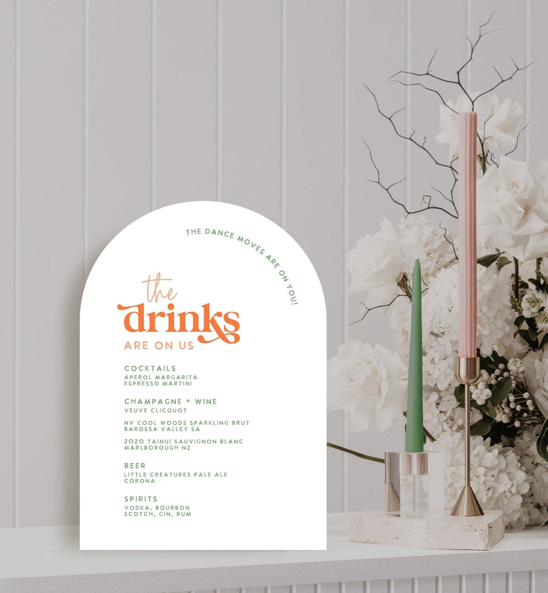 Buy Customised Bar Menu/Drinks Signage Online – State of Elliott