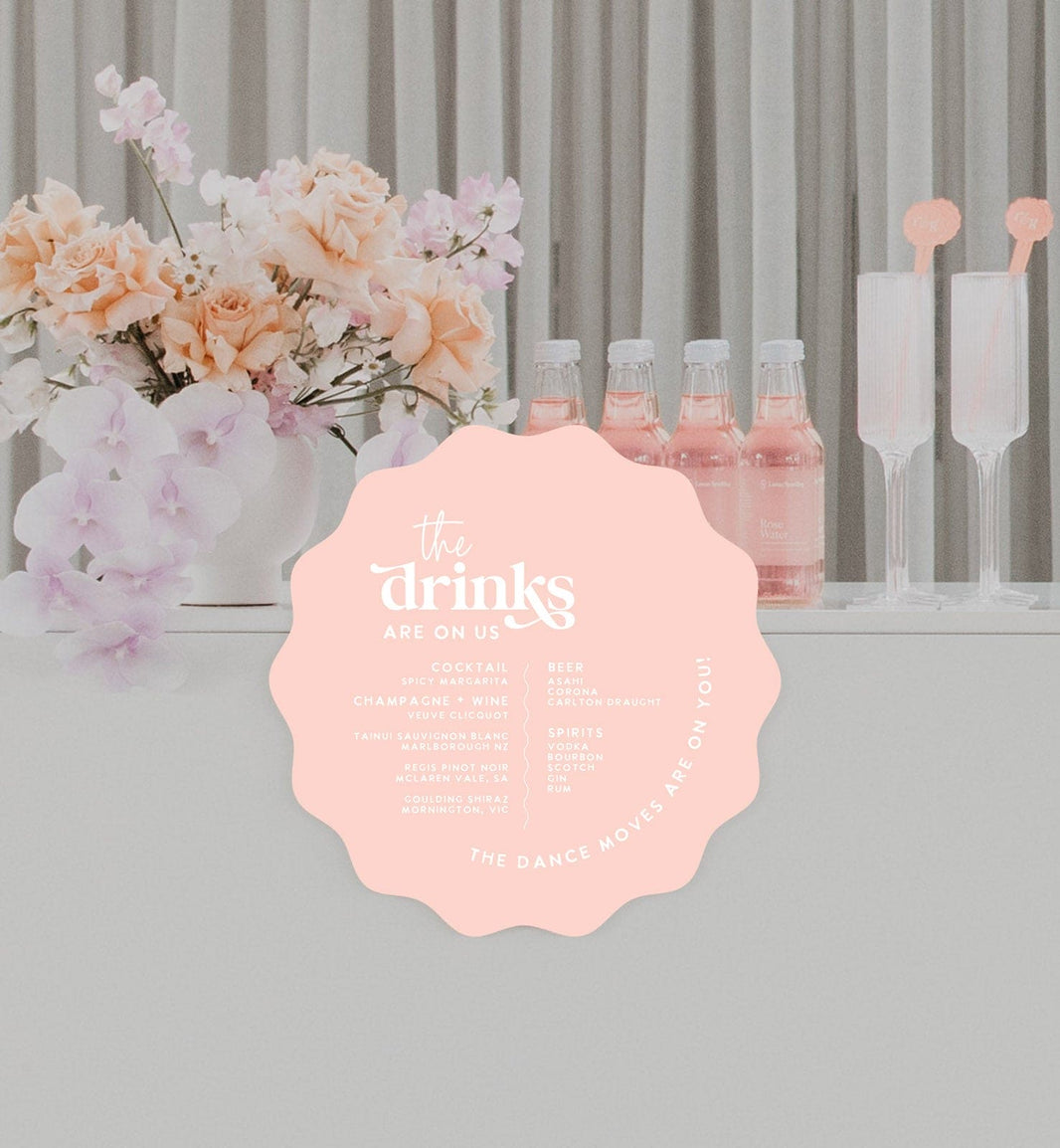 Buy Customised Bar Menu/Drinks Signage Online – State of Elliott