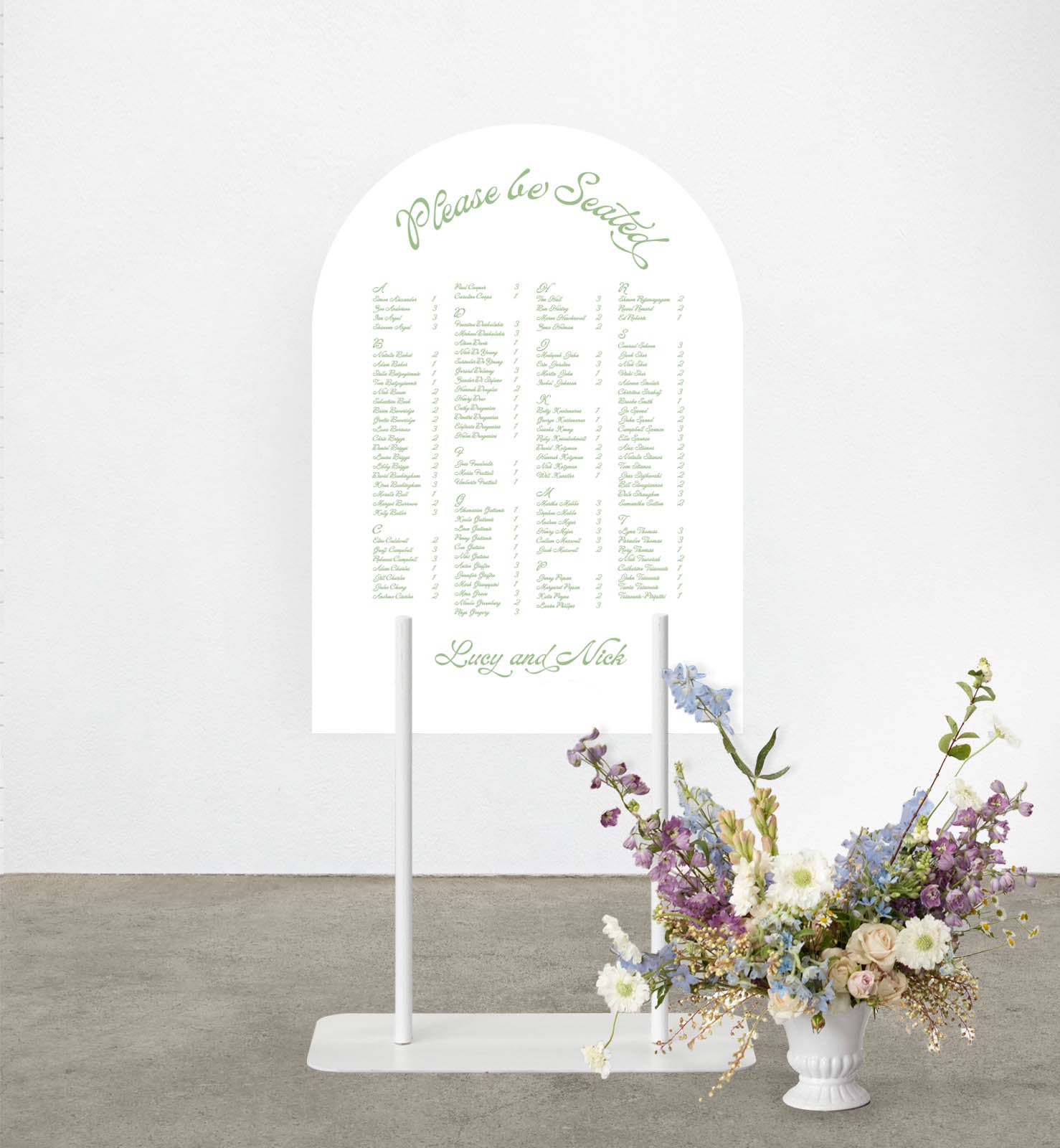 Seating Chart Signs & Plans for Wedding – State of Elliott