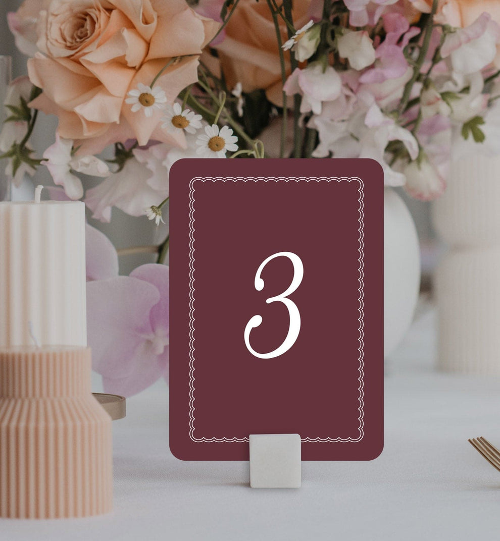 Marmont Table Number Set – State of Elliott